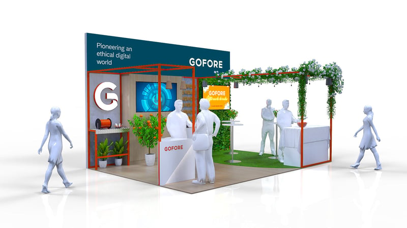 A Modular Stand Helps Keep Gofore Events Sustainable